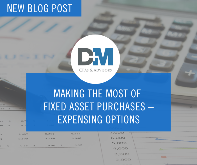 Making the Most of Fixed Asset Purchases – Expensing Options - Dent ...
